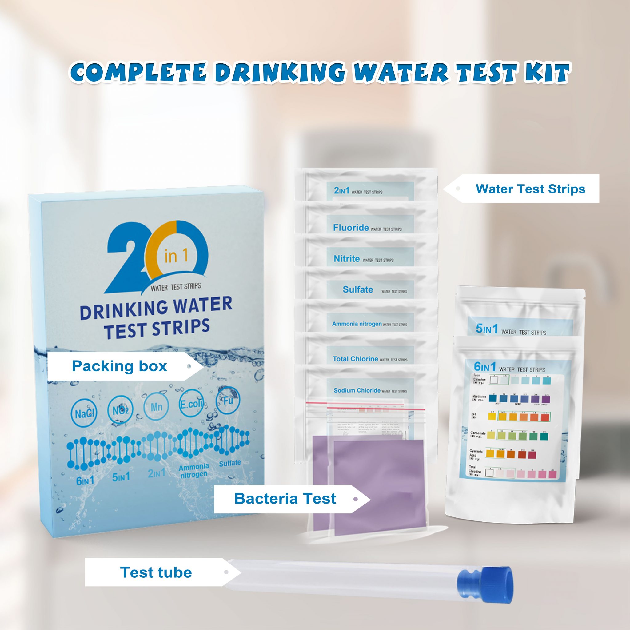 20 parameters Drinking Water Quality Test Kit - ChangChun WanCheng Bio ...